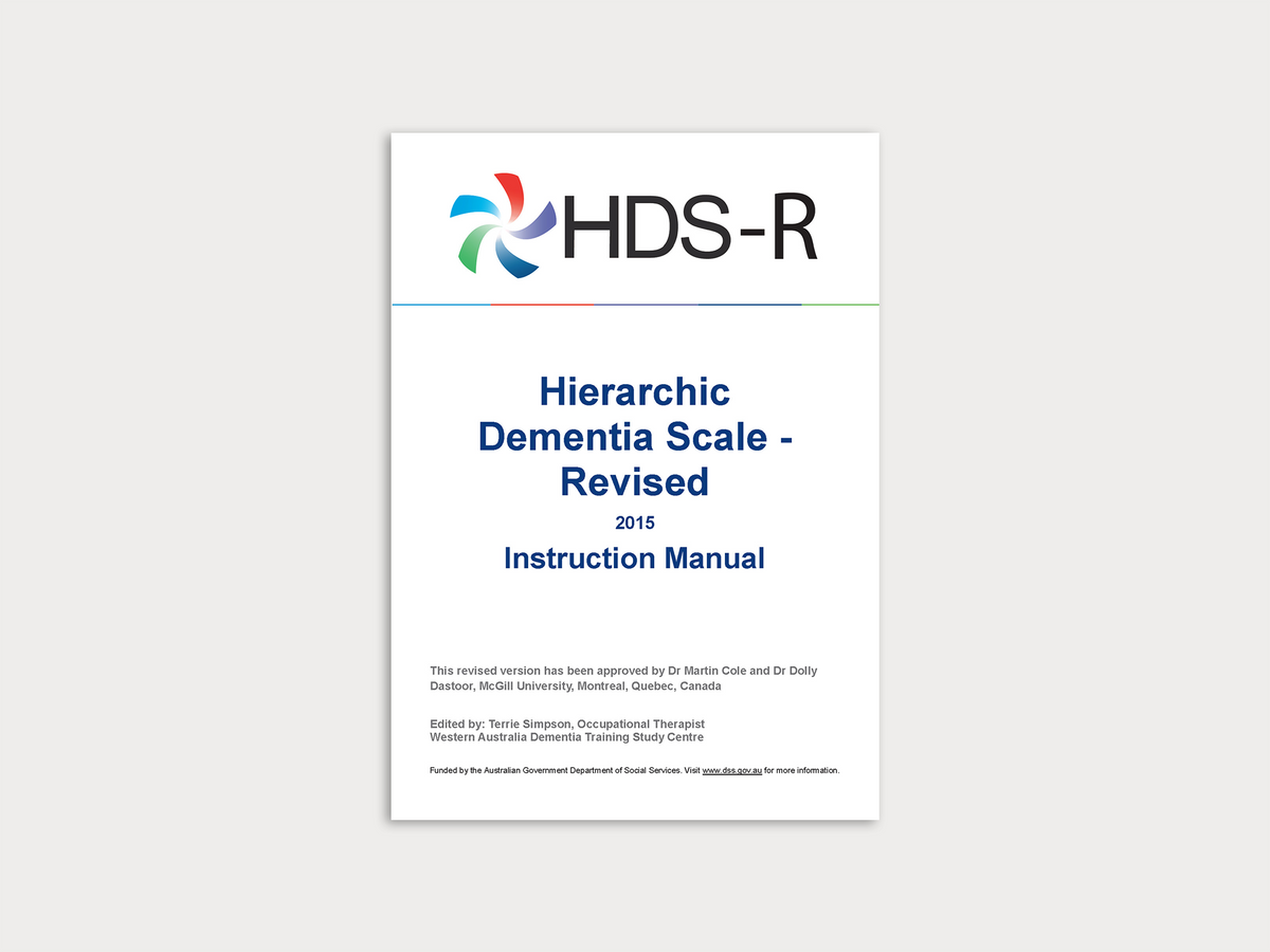 HDS-R Kit for Dementia & Aged Care Resource – HammondCare Bookshop